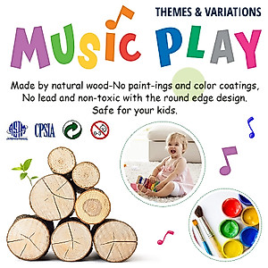 LOOIKOOS Kids Musical Instruments for Toddlers,Baby Musical Toys for Toddlers,Wooden Percussion Instruments Toys Tambourine Xylophone for Kids