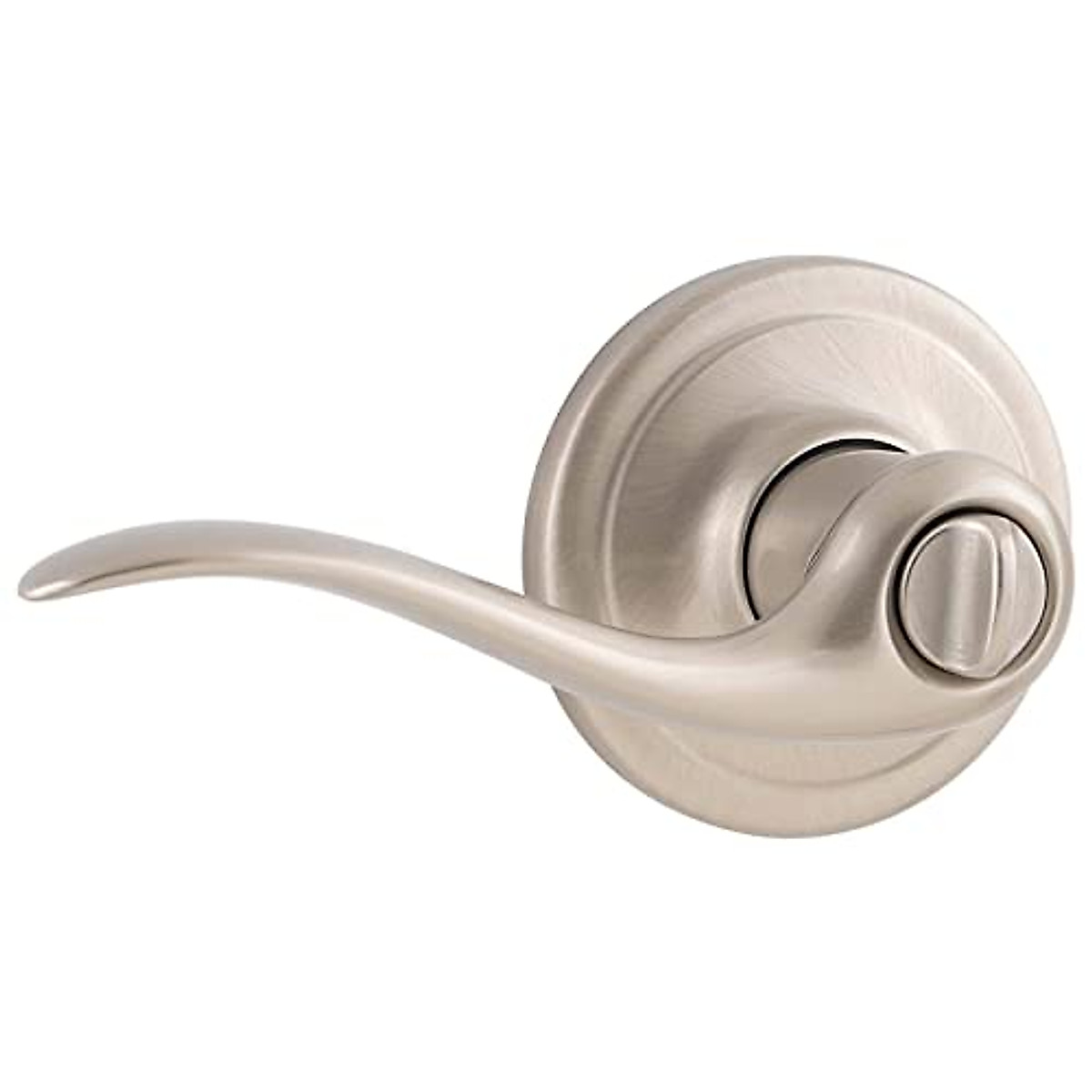 Kwikset Tustin Entry Door Lock Lever, Secure Keyed Exterior Entrance, With Reversible Handle, SmartKey Re-Key Security Technology and Microban Protection in Venetian Bronze