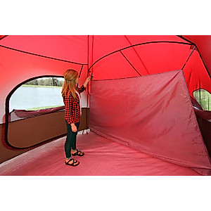 Ozark WT172115 Trail 10-Person Family Tent, Red
