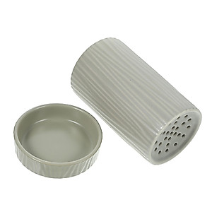 RORPOIR Ceramic Drainer Cutlery Pan Ceramics Household