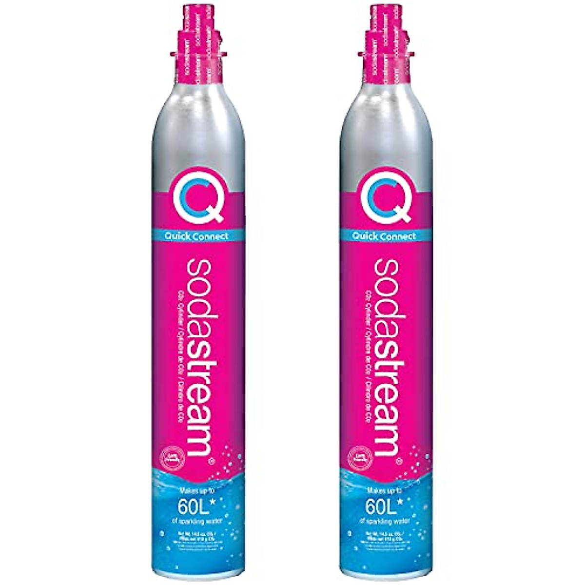 SodaStream CQC 60L Co2 Exchange Carbonator, Pack of 2, Plus $15 Amazon.com Gift Card with Exchange