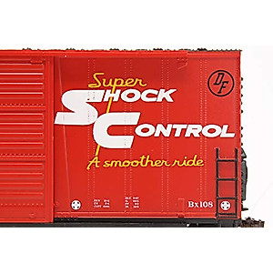 Bachmann Trains - High-Cube Box Car with Sliding Door - ATSF (Santa Fe) - HO Scale,Silver