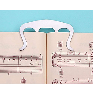 Music Book Clip- Page Holder for Sheet Music Stands, Pianos, Musicians