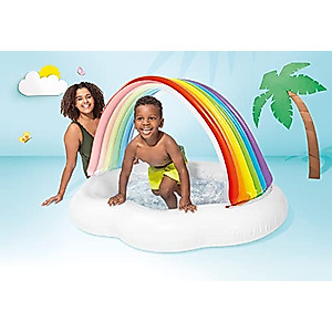 Intex Rainbow Cloud Inflatable Baby Pool, for Ages 1-3