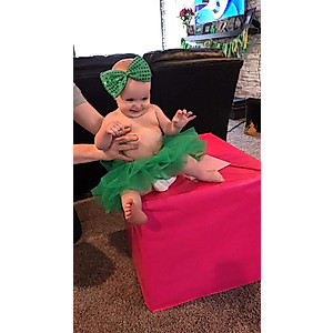 Dancina Mardi Gras Parade Infant Tutu for 6-24 months Green