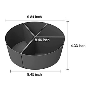 Melon Melo 3-PCS Silicone Crockpot Divider Insert | Mini Crock Pot Divider | Small Crockpot | Slow Cooker Reusable Leak-proof, Dishwasher Safe for all 6-8 Quart QT Crockpot Cookers Accessories