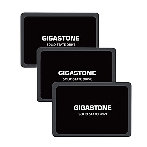 Gigastone SATA SSD 2TB (3-Pack) 2.5 inch SSD 520MB/s Upgrade Laptop PC Memory and Storage PS4 HDD Replacement 2.5" Internal Solid State Hard Drives SATA III SLC Cache 3D NAND Increase Performance