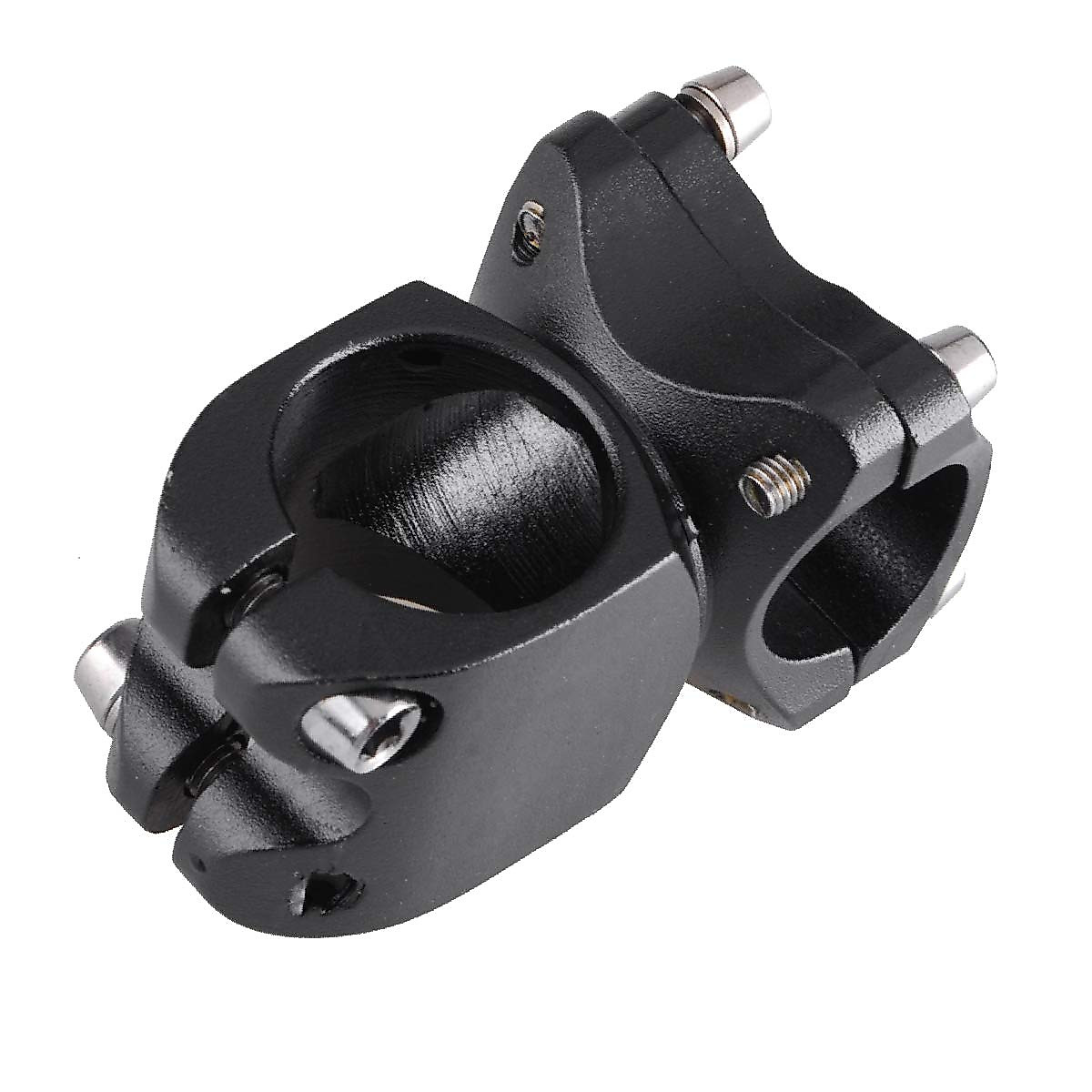 Azarxis 25.4mm 31.8mm Stem 38mm 60mm Lightweight Bike Short Handlebar Stem Riser MTB Stem for Most Bicycle, Mountain Bike, Road Bike, BMX, MTB, Fixie Gear, Cycling (Black - 25.4 x 60mm)