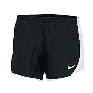 Nike Girls Dry Tempo Running Shorts (X-Large, Black/White)