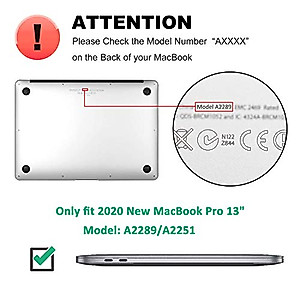iLeadon MacBook Pro 13 inch Case 2020 Release Model A2338 M1/A2251/A2289, Plastic Hard Shell Case with Keyboard Cover Only Compatible 2020 New MacBook Pro 13 with Touch Bar Fits Touch ID, Peony Flower