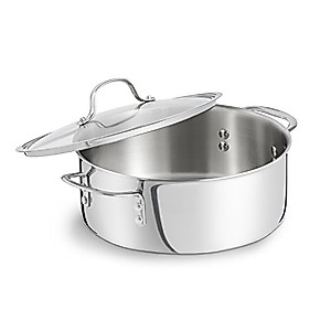 Calphalon Tri-Ply Stainless Steel Cookware, Dutch Oven, 5-quart
