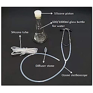 Ozone Ear Insufflation Kit with 500ml Glass Bottle and Ozone Stethoscope