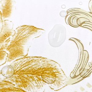 Yifely Gold Damask Self Adhesive Shelf Drawer Liner Decorative Storange Organizers Cabinets Lining Paper Easy to Remove 17.8 Inch by 9.8 Feet