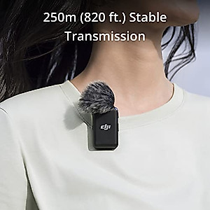 DJI Mic (2 TX + 1 RX + Charging Case), Wireless Lavalier Microphone, 250m (820 ft.) Range, 15-Hour Battery, Noise Cancellation, Wireless Microphone for PC, iPhone, Andriod, Record Interview, Vlogs