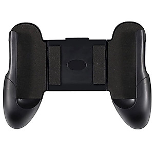 Portable 4.5-6.5 inch Mobile Phone Support Game Controller Joystick Grip Game Holder Handle with Bracket (Black Type 02)