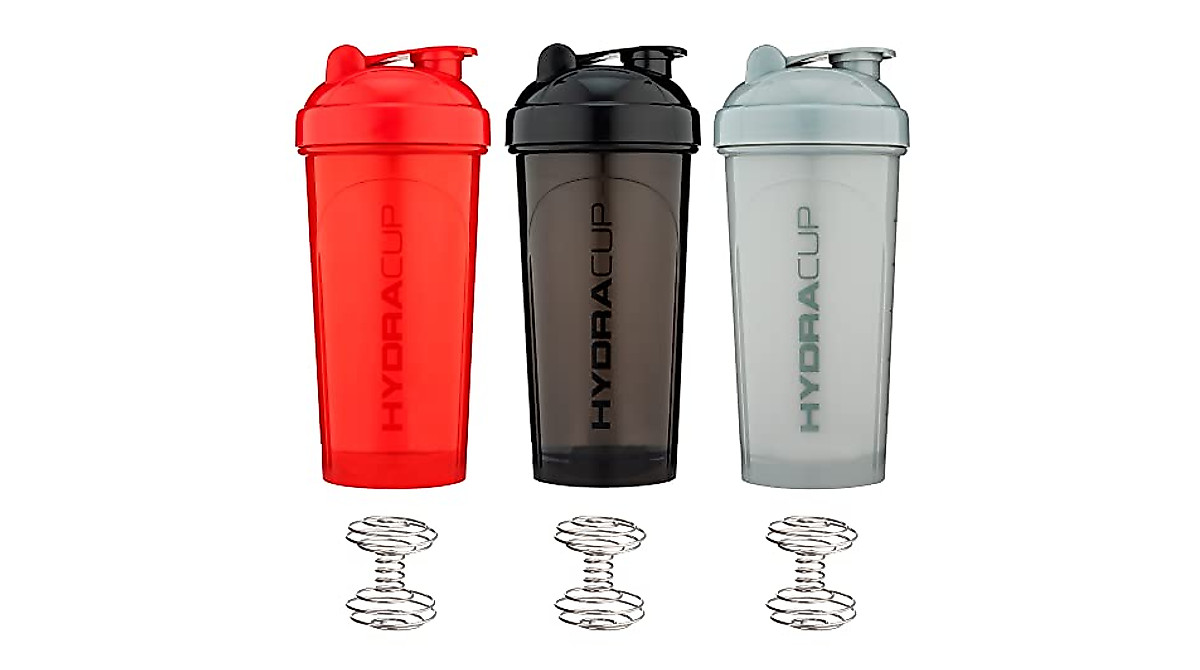 Hydra Cup 6-Pack BPA-Free Shaker Bottles for Protein & Pre-Workout