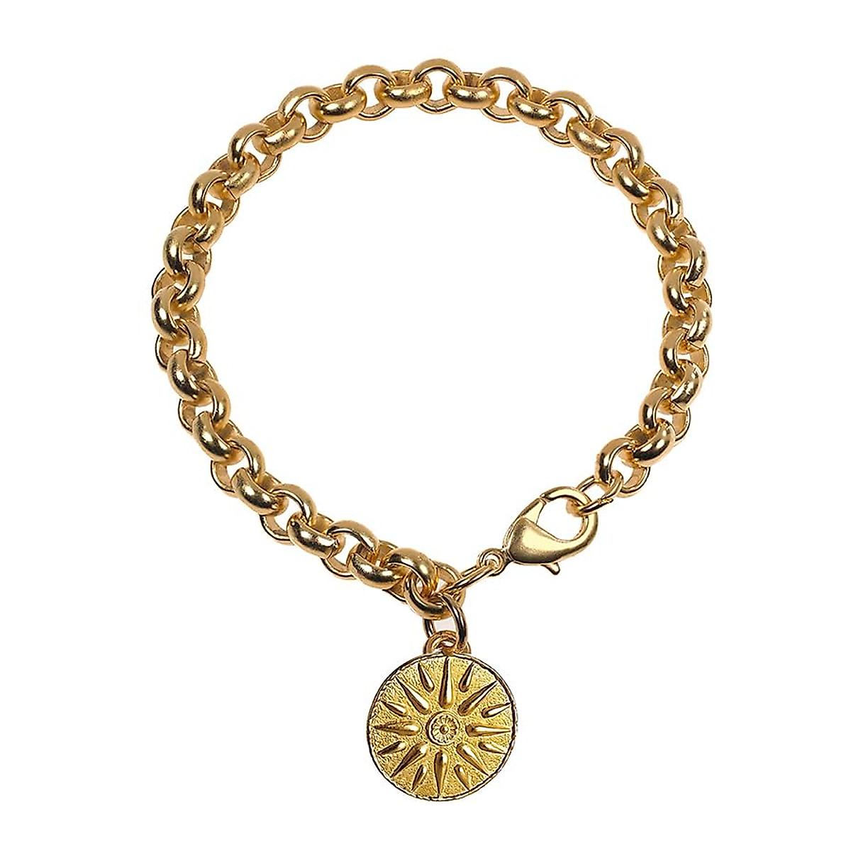 MADE IN USA - The Greek Macedonian Star 2-sided Charm Bracelet, From ILANET Museum Store