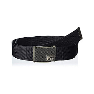 Timberland PRO mens Cut to Fit Adjustable Web 38mm Belt, Black, Size 32 - 44 US
