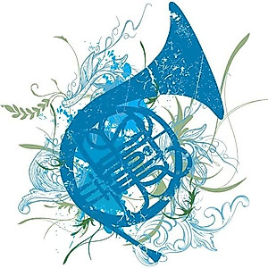 CafePress Cool Grunge French Horn Mug Ceramic Coffee Mug, Tea Cup 11 oz