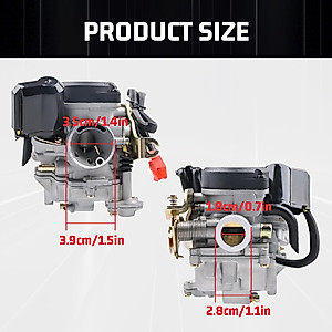 49cc Scooter Carburetor GY6 Four Stroke with Jet Upgrades