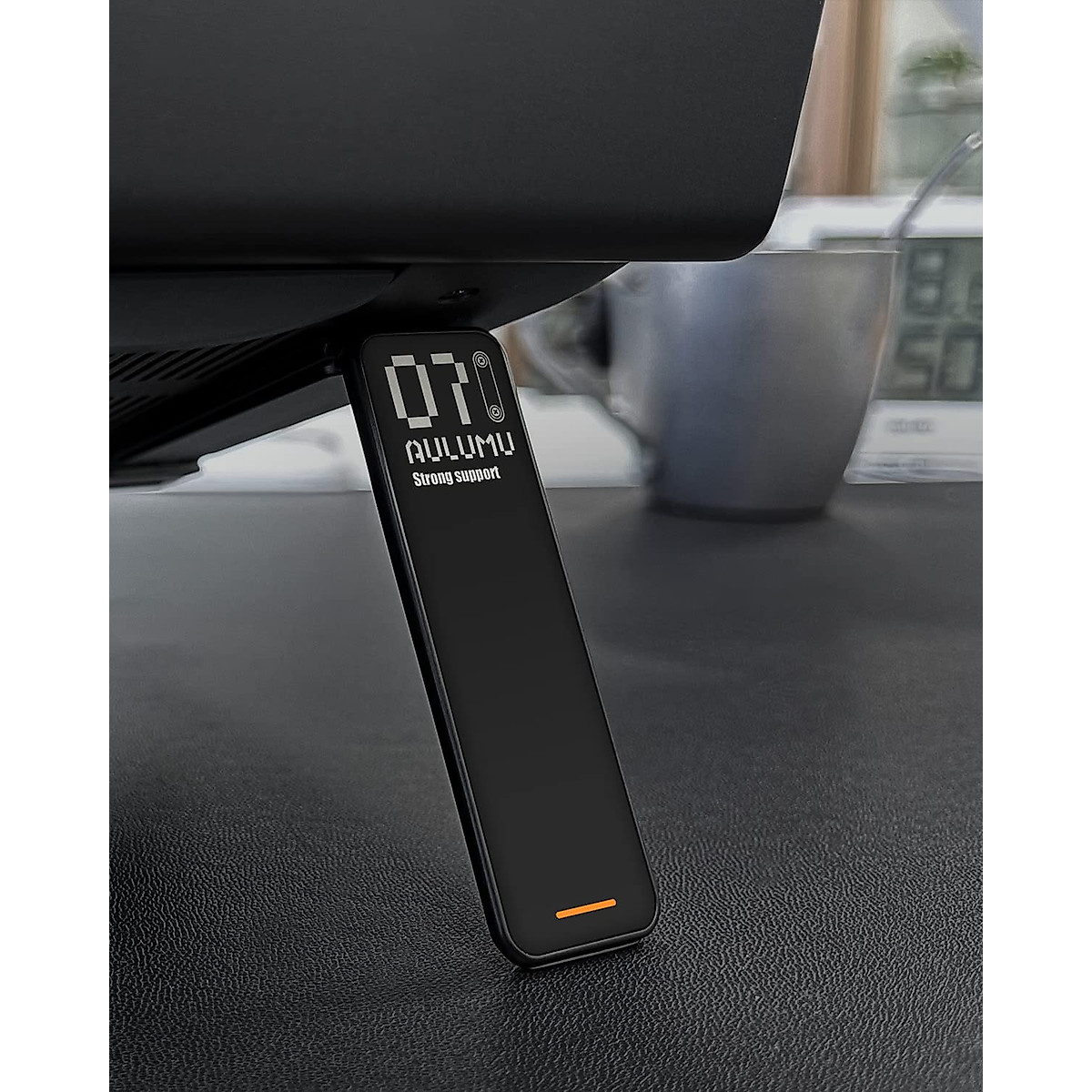 Aulumu G07 Portable Laptop Stand, Pop Up Leg Stands Laptop, Ergonomic Laptop Riser Lift for Desk for All Laptops, Tablets, 8-20'', Black