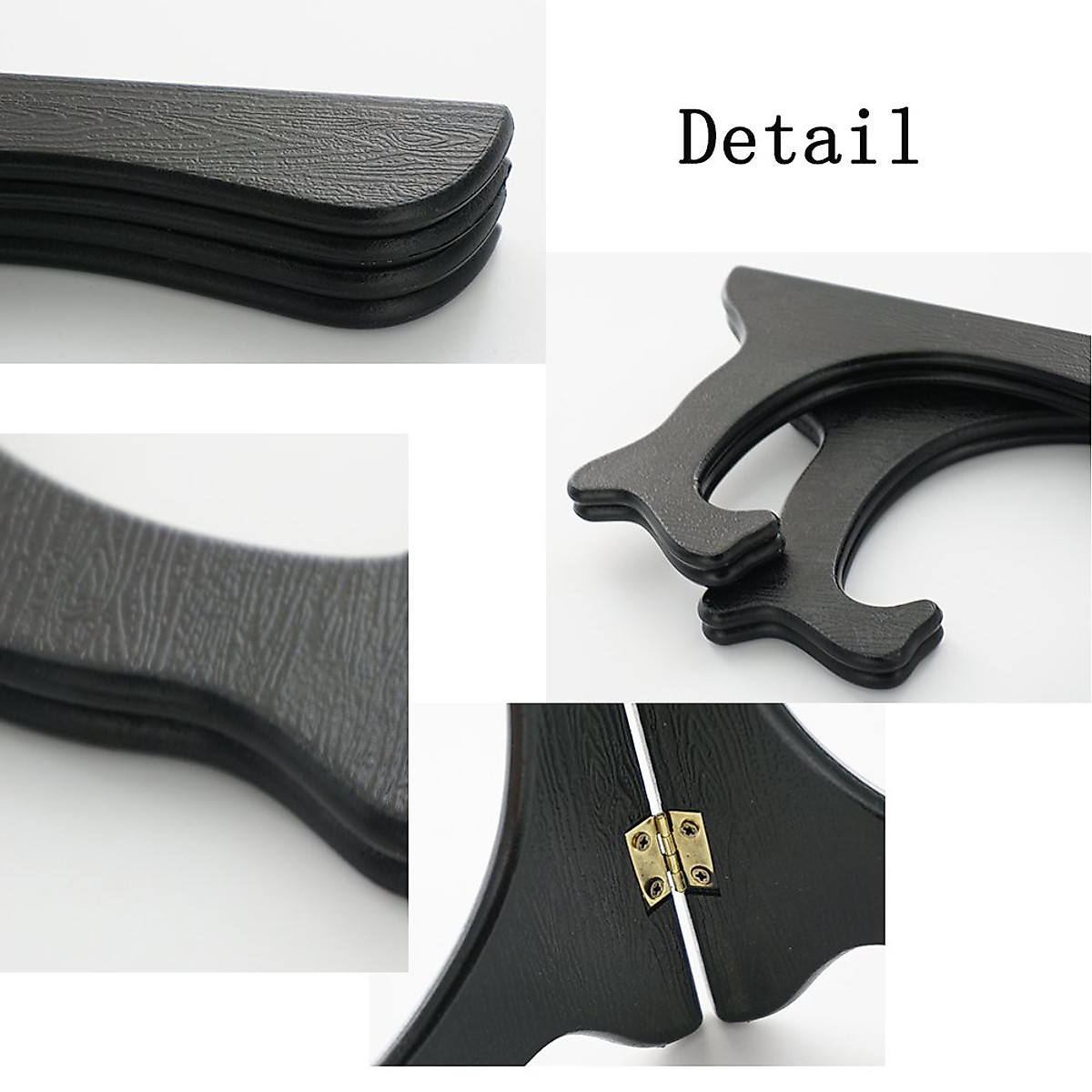 Artliving Black 8 Inch Wood-like Easels Plate Stand Holder Display Stands Picture Frame Stand-Set of 2