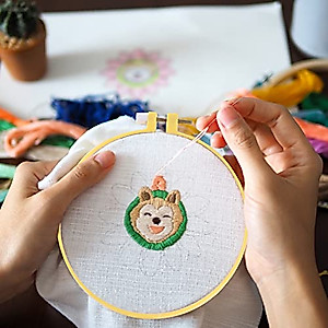 Mr. Pen- Embroidery Hoops Set, 6 pcs, 3.4 inch to 10.2 inch, Assorted Colors, Plastic Embroidery Hoop, Cross Stitch Hoops, Embroidery Rings, Cross Stitch Plastic, Sewing Rings Hoops.