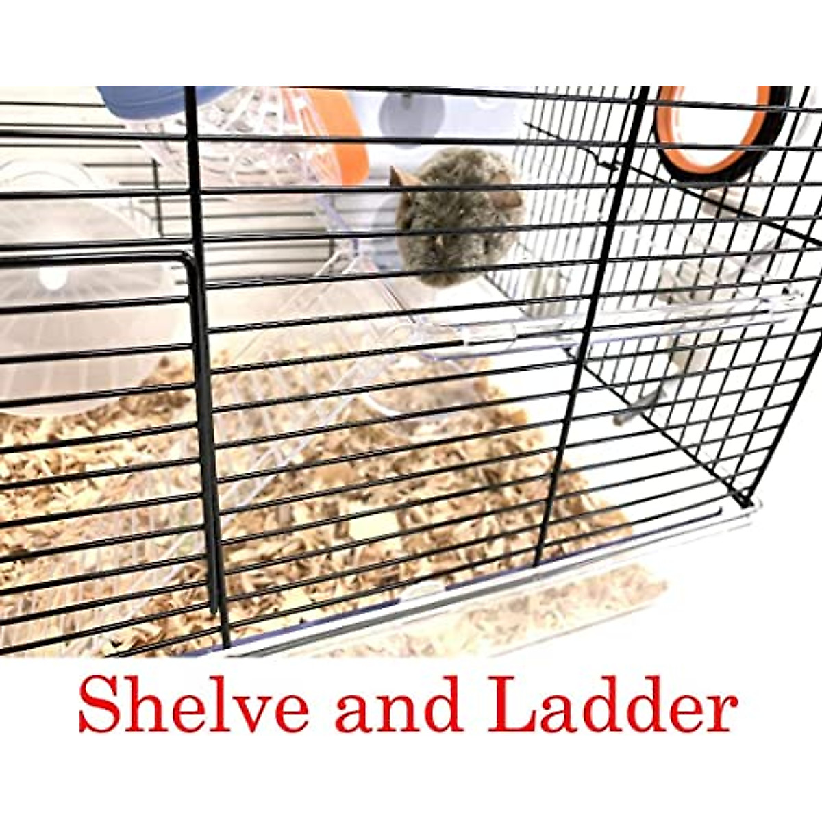 Large Clear Transparent Habitat Dwarf Syrian Hamster Rodent Gerbil Mouse Mice Critter Cage with Top Play Zone