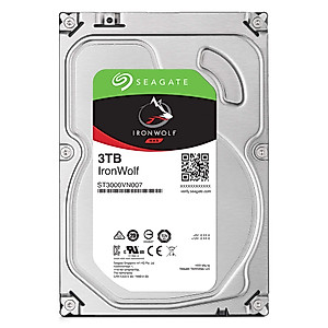 Seagate IronWolf Pro, 18TB, Internal Hard Drive, NAS, 3.5 Inch, SATA, 6GB/s, 7200 RPM, 256MB Cache, for RAID Network Attached Storage (ST18000NE000)
