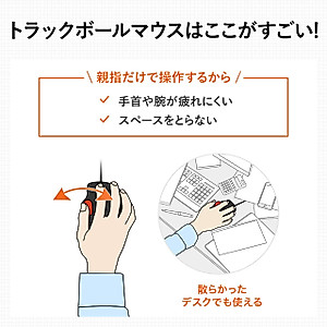 Wired Laser Trackball, Black MA-TB44BKN