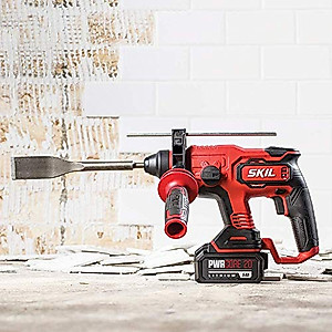 Skil PWRCore 20 Brushless 20V 7/8" Rotary Hammer Kit, Includes 5.0Ah Battery, PWRJump Charger and PWRAssit USB Adapter - RH1704-1A