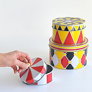 Alessi, Set 3 Circus All-Purpose Boxes, Set Of 3, Multicolor