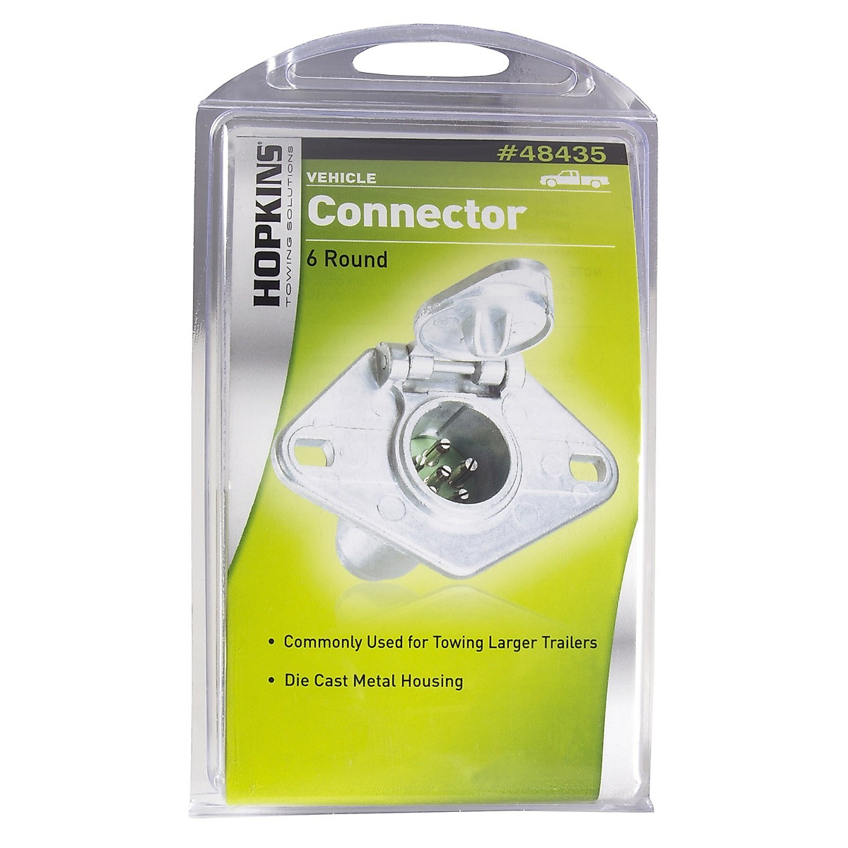 Hopkins 48435 6 Pole Round Vehicle Connector