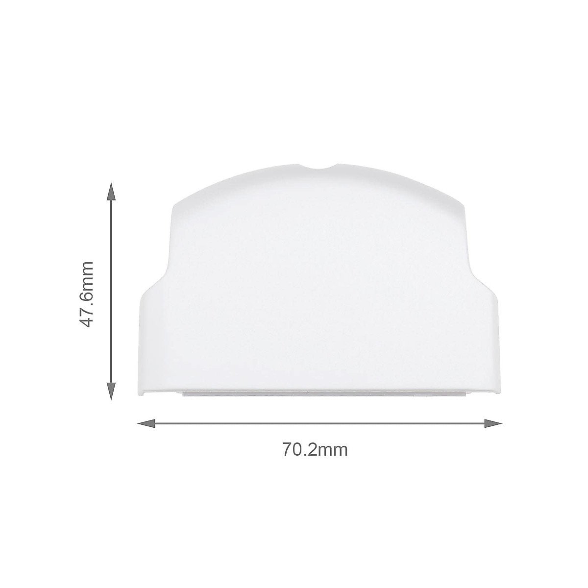 SING F LTD 2PCS Replacement Battery Door Covers Cases Protectors Compatible with Sony PSP 2000 2003 2004 3000 3003 3004 White Plastic Console Accessories