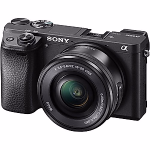 Sony Alpha a6300 Mirrorless Camera with 16-50mm Lens Black ILCE6300L/B Starter Kit