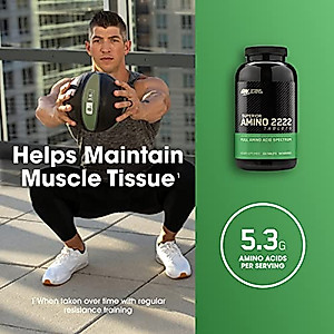 Optimum Nutrition Superior Amino 2222 Tablets, Complete Essential Amino Acids, EAAs, 320 Count