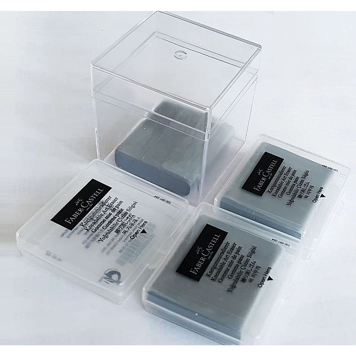 Faber-Castell Kneadable Art Eraser (Grey, pack of 3)