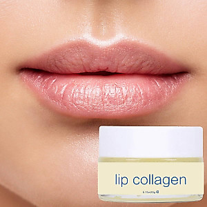 NUOVADERM Collagen Lip Mask with Squalane, Your Secret to Soft and supple Lips, Lip Plumper for Moisturizing, Hydrating, Anti-Aging, and Elasticity-Boosting For Unisex with One Wand