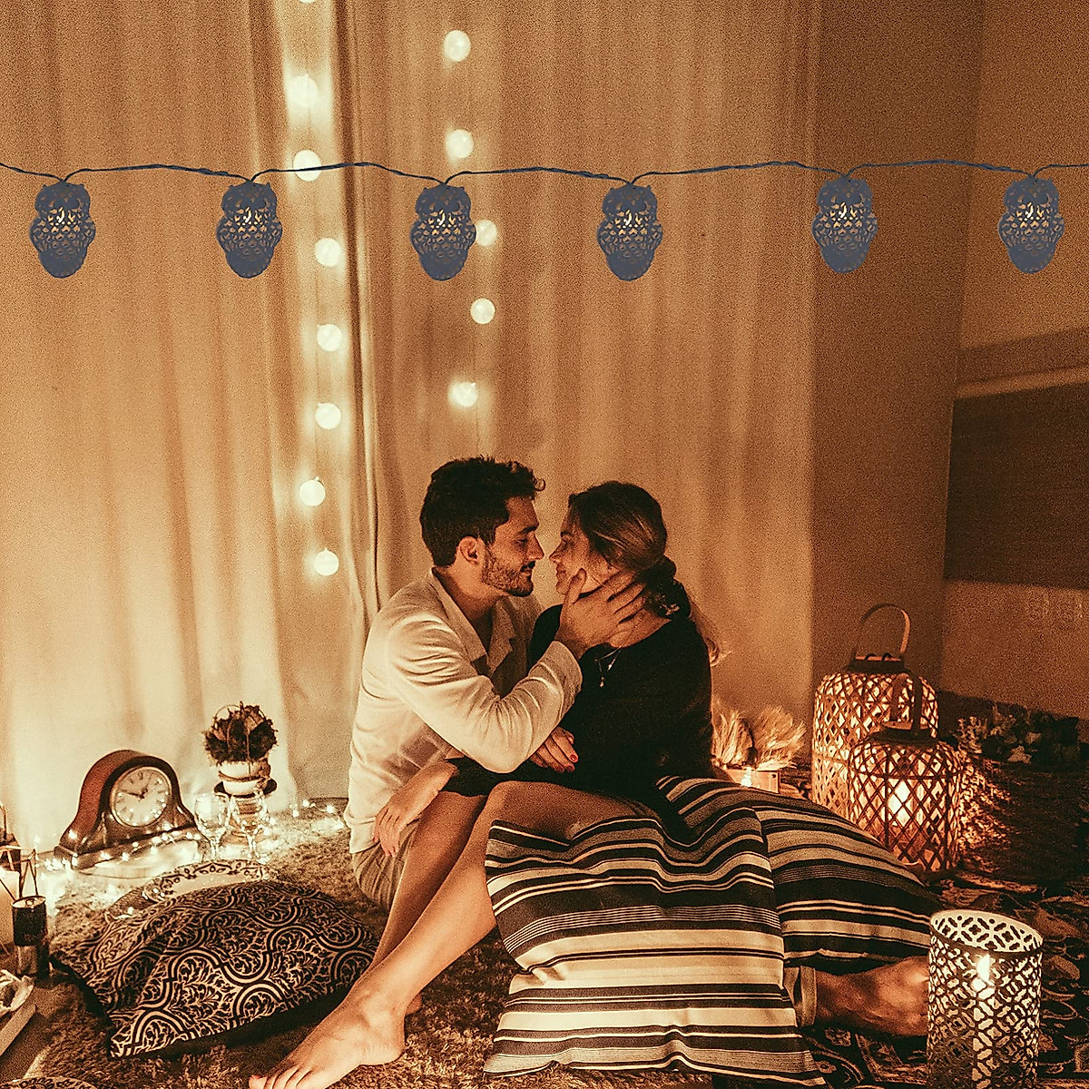 balacoo Owl String Lights Bird String Light with 10 LEDs Halloween String Light Christmas Decoration Lights for Home Garden Outdoor Yard