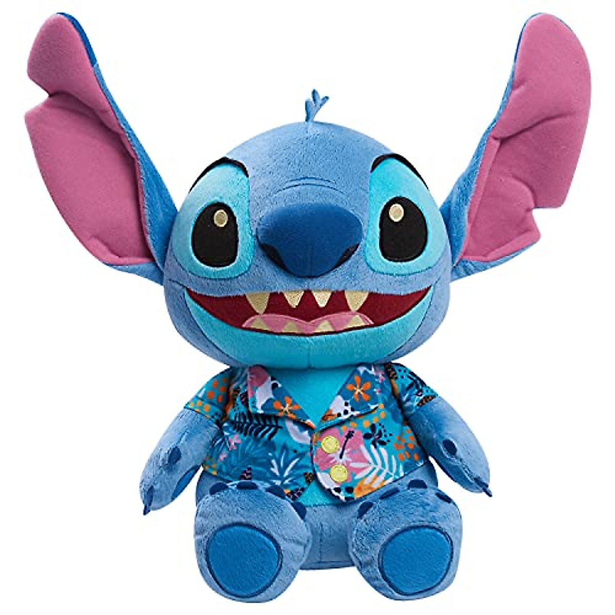 Disney’s Lilo & Stitch 13-Inch Large Stitch Plushie Stuffed Animal, Tropical Theme, Alien, Kids Toys for Ages 2 Up by Just Play