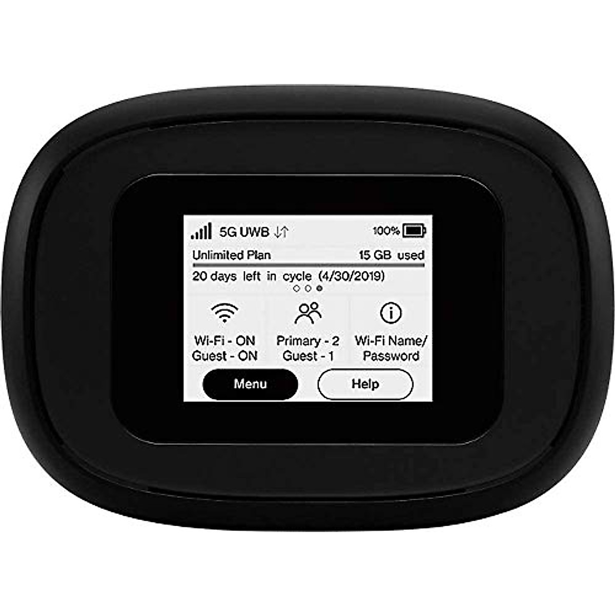 C5G Bundle | Inseego Verizon 5G and 4G LTE MiFi M1000 Hotspot Bundled with 2 Batteries (1 Stock + 1 Extra) | Connect up to 15 WiFi Devices and 1 Wired | Great for Remote Workers Wi-Fi 2.4 GHz & 5 GHz
