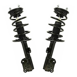 AutoShack Front Complete Struts Coil Springs Assembly Pair Driver and Passenger Side Replacement for 2013-19 Ford Flex Lincoln MKT 2.0L 3.5L 3.7L AWD FWD Without Adjustable Suspension CST272657-658PR