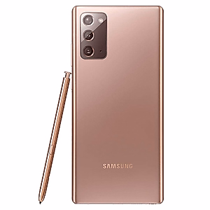 SAMSUNG Galaxy Note 20 5G (128GB, 8GB) 6.7" AMOLED+, Snapdragon 865, Global 5G Volte (GSM + CDMA) Factory Unlocked (AT&T, Verizon, Sprint, Metro) N981U (w/Fast Wireless Charger, Mystic Bronze)