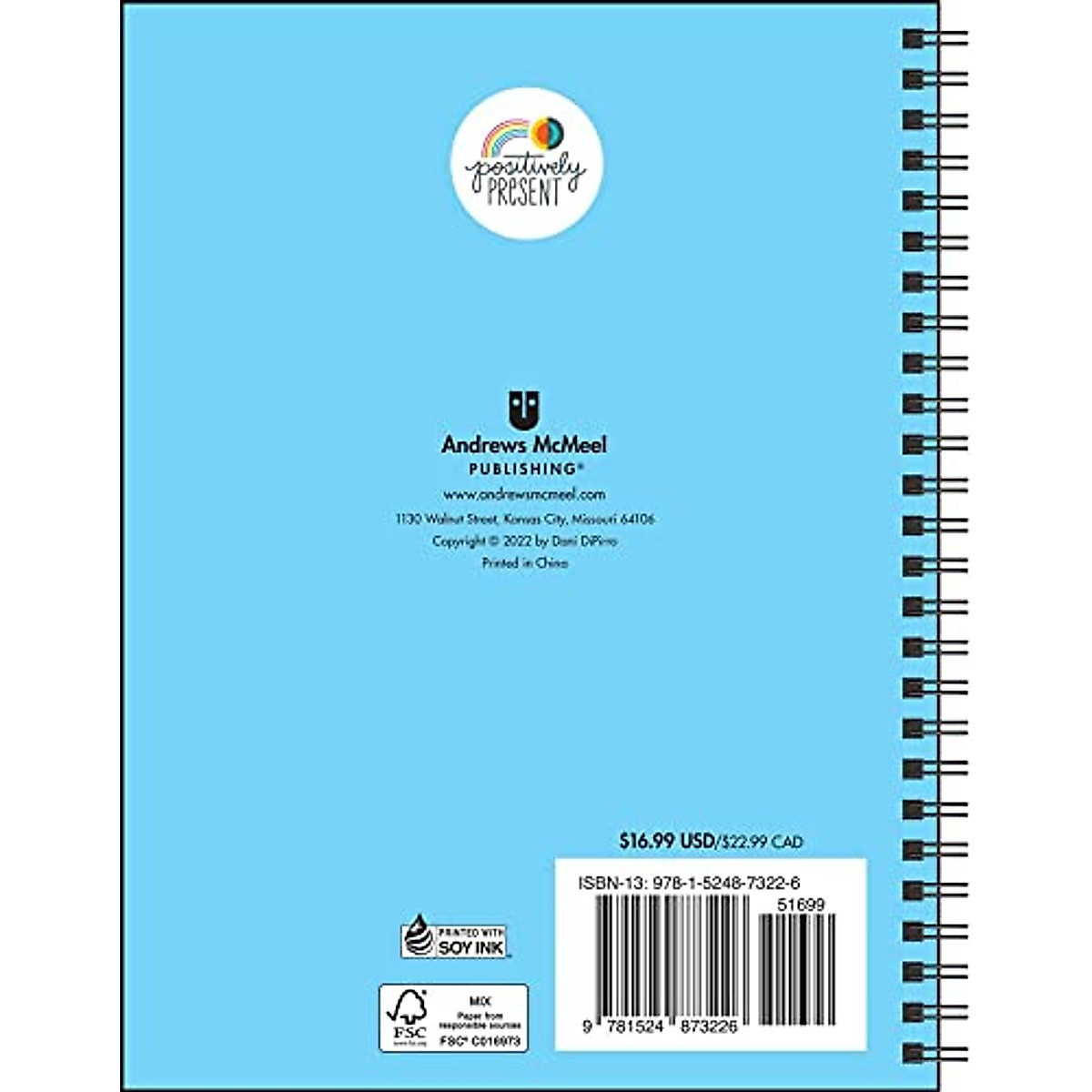 Positively Present 16-Month 2022-2023 Monthly/Weekly Planner Calendar: Wonderful Things Might Happen
