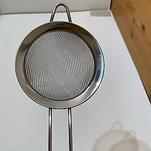 AHASON'S Fine Mesh Sieve Strainer,Premium Stainless Steel 8cm / 3.15 Inch with Durable Metal and Sturdy Handle,Excellent for Sifting Flour Pastas Rice Tea