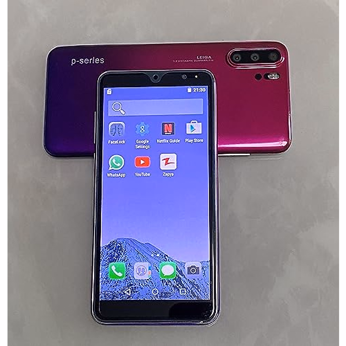 aderroo Unlocked Cell Phone,Reno4pro Android Smartphone，Dual SIM Card，5.72-inch Screen，1GB RAM 8GB ROM，Supports The SIM Card Frequency Band of 3GWCDMA：850/2100MHZ(red-Gold)