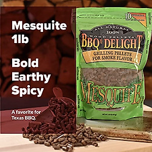 Pinnacle Mercantile Smoker Pellet Gift Set with BBQr’s Delight Wood Pellets and 8” Steel Smoker Tube includes 1lb Bag Each Jack Daniel's, Apple, Mesquite, Hickory and Smoker Box Accessory