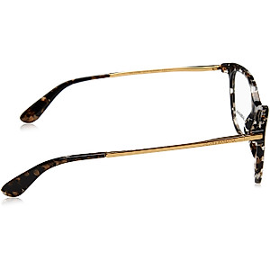 Dolce & Gabbana DG 3258-911 Eyeglasses, Black/Gold w/Demo Lens 54mm