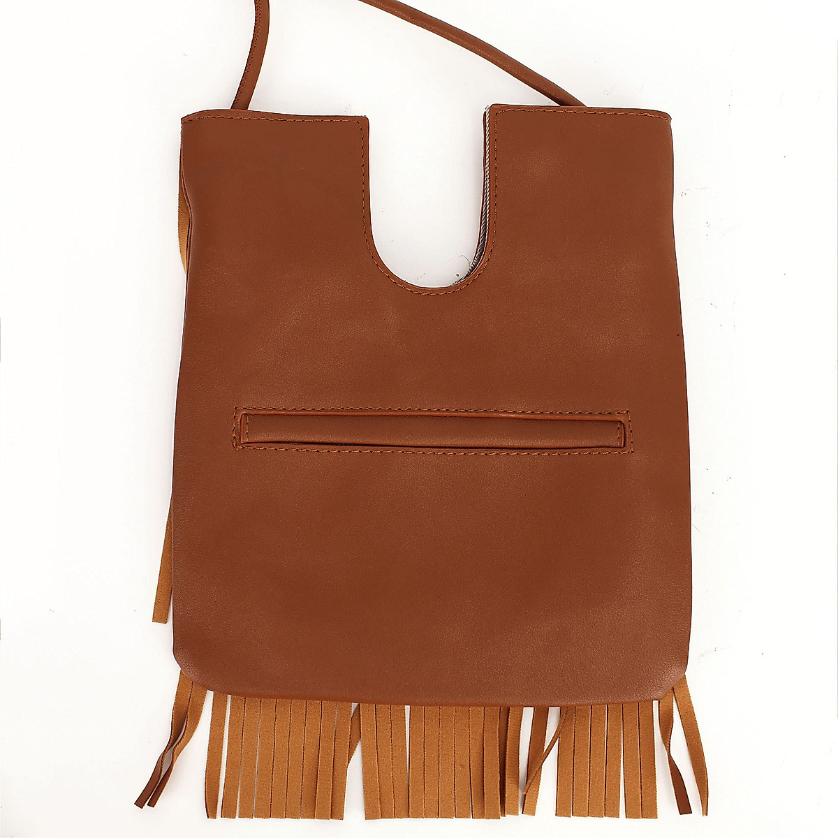 Quniko Cowgirl Crossbody Bag Fringe Messenger Bag Purse for Women Girls, Brown