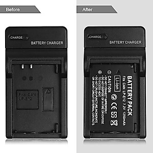 LP-E12 Battery Charger LPE12 LC-E12 for Canon EOS 100D, Kiss X7, M, M2, M10, M50, M100, Rebel SL1, PowerShot SX70 HS Cameras and More